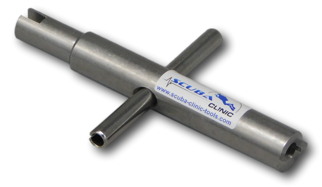 Cylinder Valve Handwheel and High Pressure Seat Tool – Scuba Clinic Tools