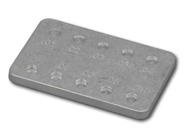 Cylinder Pit Reference Plate – Scuba Clinic Tools